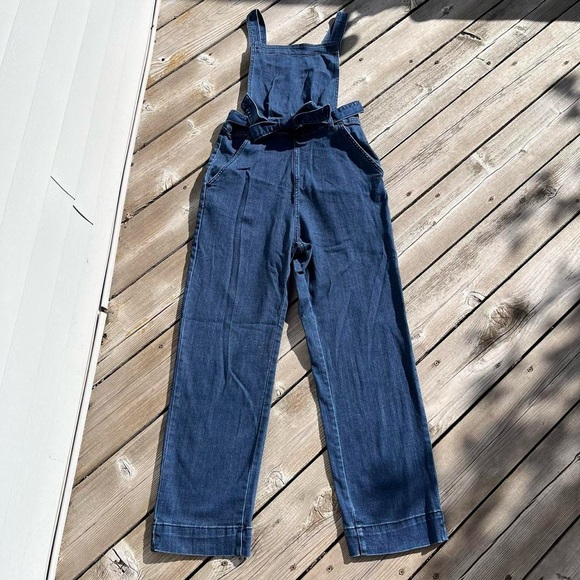 Universal Thread | Jeans | Universal Thread Dark Wash Tie Waist Bib ...